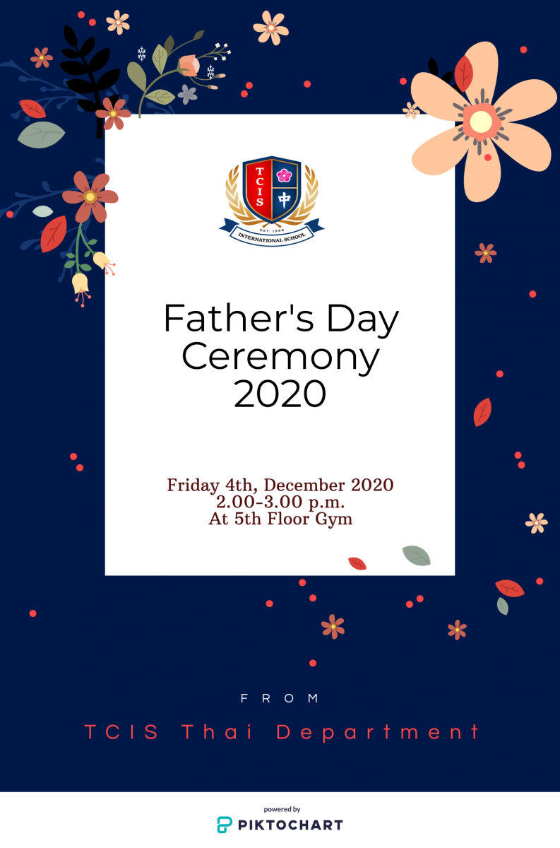 Father's Day Ceremony - December 4, 2020 | Thai-Chinese International ... Father's Day Ceremony - December 4, 2020 | Thai-Chinese International ...
